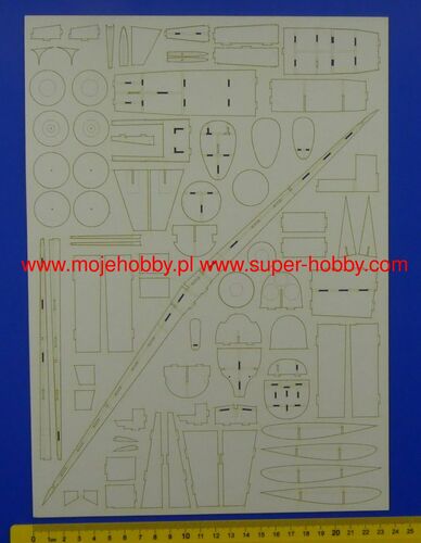 Haliński KA-2-2004-ac Curtiss P-40E - American Fighter (Laser Cut Frames)