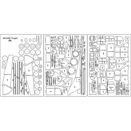 Answer ANG-01-2016-01-SZK MiG-23 MF 'Flogger' - Laser Cut Frames