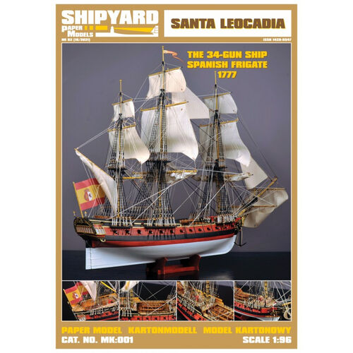 ShipYard MK001 Santa Leocadia - The 34-Gun Ship Spanish Frigate 1777
