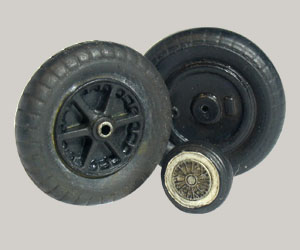 Haliński KA-Wheels-05 Resin Wheels For Messerschmitt Bf 109B/C/D/E/F/T
