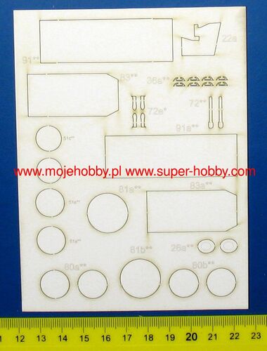 Answer ANG-03-2016-02-SZK02 HMS Caroline - Laser Cut Frames