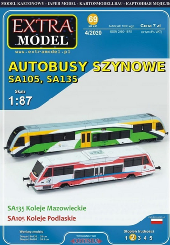 Extra Model 069 4/2020 Autobusy Szynowe SA105, SA135
