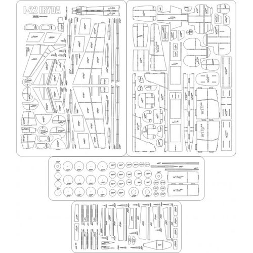 Answer ANG-121-SZK PZL I-22 Iryda M-93K - Laser Cut Frames