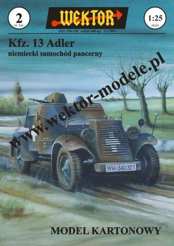 Wektor 2 Niemiecki samochód pancerny Kfz.13 Adler