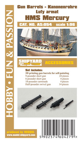 ShipYard AS054 HMS Mercury - Gun Barrels