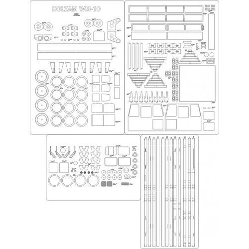 Answer ANG-119-SZK Kolzam WM-10 - Laser Cut Frames, Truss, Refugee, Details