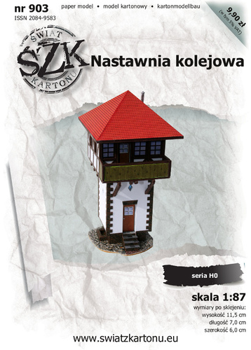 Świat z kartonu 903 Nastawnia kolejowa