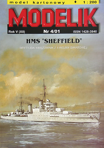 Modelik 04_01 British cruiser HMS SHEFFIELD