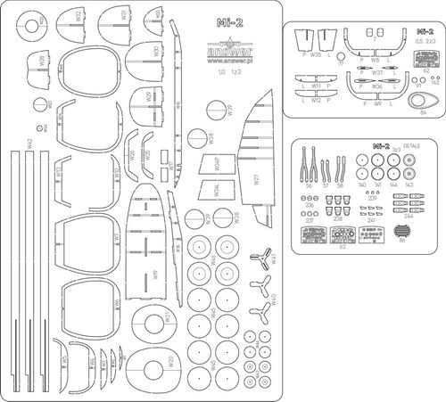 Answer MSM-044-SZK Mi-2 - Laser Cut Frames