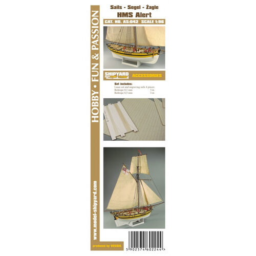 ShipYard AS042 HMS Alert - Sails