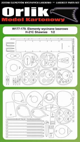 Orlik 177-179w Piasecki H-21C Shawnee - Laser Cutting Frames