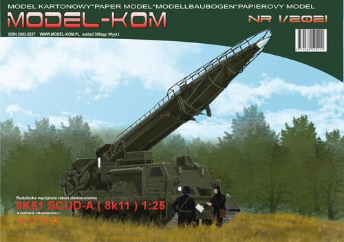 Model-Kom 1-2021 Radziecka wyrzutnia rakiet ziemia-ziemia 9K21 SCUD-A (8K11)