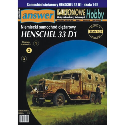 Answer KH-07-2014 Henschel 33 D1 - German Truck