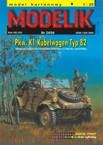 Modelik 24_04 KÜBELWAGEN GERMAN PASSENGER-TERRAIN CAR FROM W.W. 2ND
