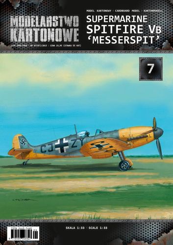 Modelarstwo kartonowe 007 Spitfire Mk.Vb 'Messerspit'