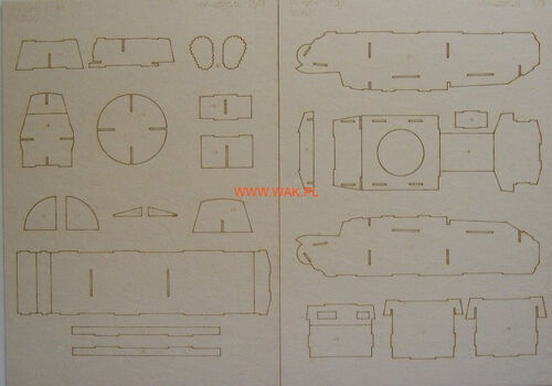 WAK LAS07E2 Pz.Kpfw. 35(t) - Laser Cut Parts