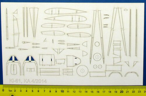 Haliński KA-4-2014-ac Kawasaki Ki-61 Hien - Japanese Fighter (Laser Cut Frames)