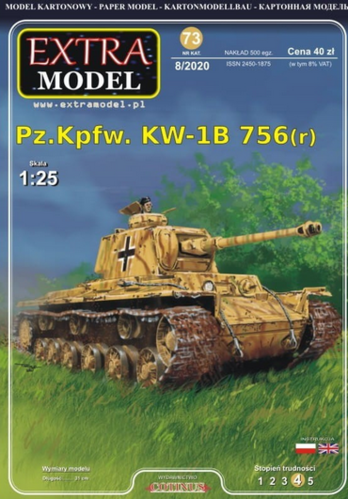 Extra Model 073 8/2020 Pz.Kpfw KW-1B 756(r)