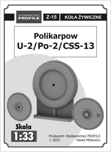 Kartonowa Kolekcja Z-15 Polikarpow U-2, Po-2, CSS-13 - Koła