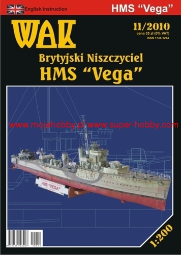 WAK 11-2010 Brytyjski Niszczyciel HMS Vega