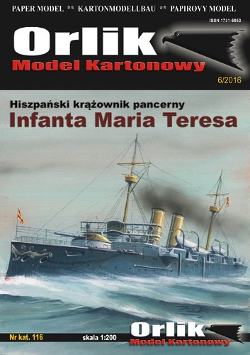 Orlik 116 Hiszpański krążownik pancerny Infanta Maria Teresa