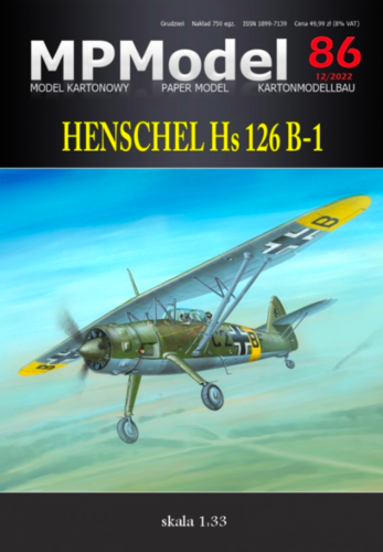 MPM Model 12-2022 Henschel Hs 126 B-1