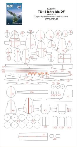 WAK LAS2304-2006 TS-11 Iskra Bis DF - Laser Cut Parts