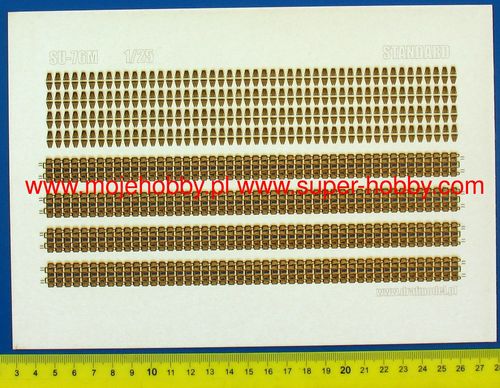 WAK TRA1804 Gąsienice do SU-76M / T-80 - laserowo wycięte gąsienice