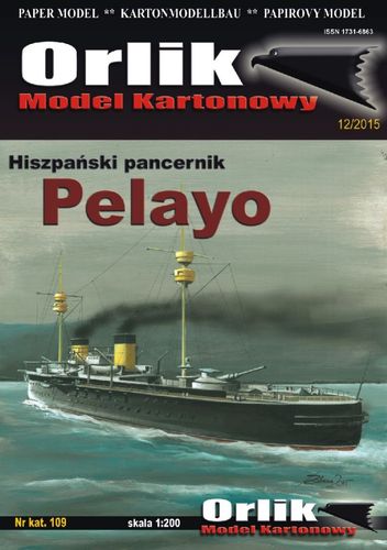 Orlik 109 Hiszpański pancernik Pelayo - 1888
