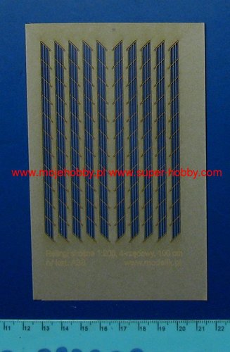 Modelik _AKC_A38 Reling skośny 4-rzędowy 100 cm