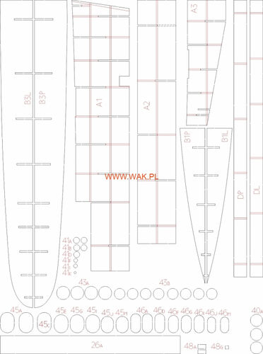 WAK LAS2409 HMS Grenade - Laser Cut Frames