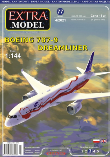 Extra Model 077 4/2021 Boeing 787-9 Dreamliner