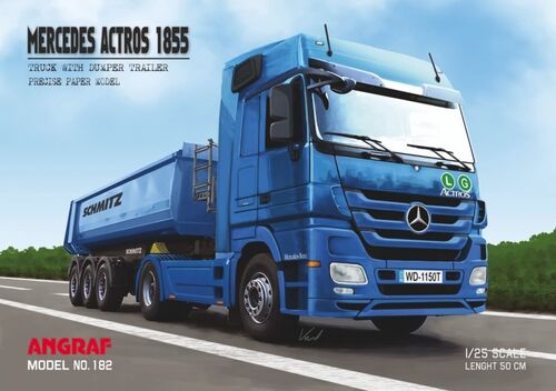 Angraf 182 Mercedes Actros 1855 - Truck With Dumper Trailer