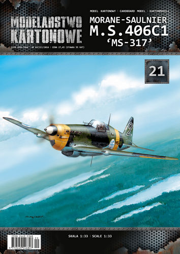 Modelarstwo kartonowe 021 M.S.406C1 'MS-317'