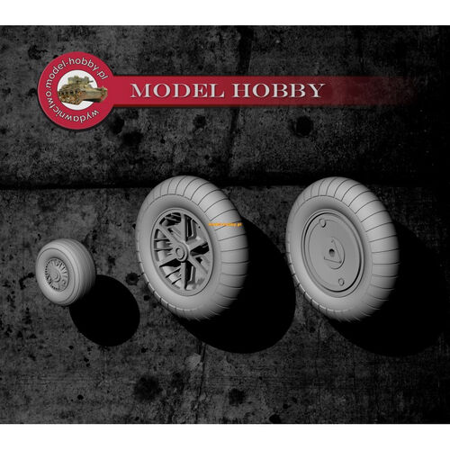 Model Hobby 0035-KOL Messerschmitt Bf-109 E - Resin Wheels