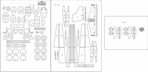 Answer MMM-08-2025-SZK Bell P-59 Airacomet - Laser Cut Frames And Details