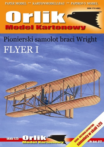 Orlik 017 Wright's brothers first plane - Flyer I