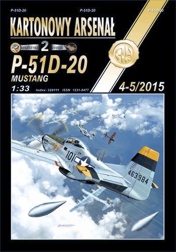 Haliński KA-4-5-2015-MAT P-51D-20 Mustang - American Fighter (Matte Paper) (2 Complete Models)