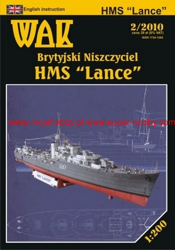 WAK 02-2010 Brytyjski niszczyciel HMS Lance