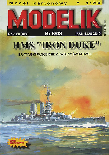 Modelik 06_03 British battleship HMS IRON DUKE