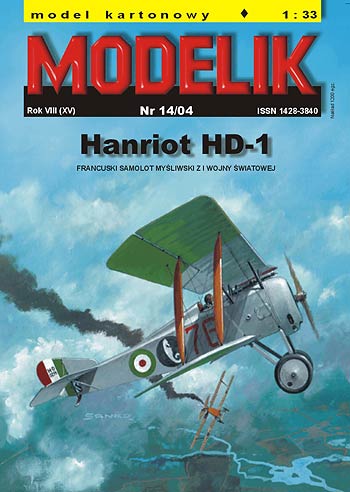 Modelik 14_04 French fighter Hanriot HD-1