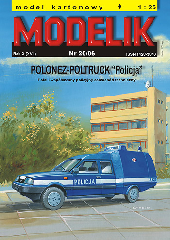 Modelik 20_06 Polish policecar Polonez - Poltruck Policja