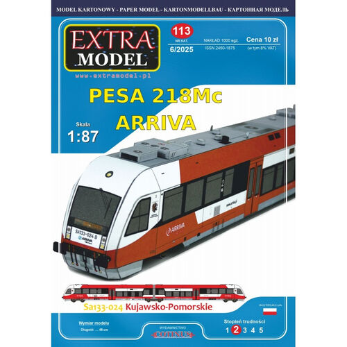 Extra Model 113 PESA 218Mc Arriva - Sa133-024 Kujawsko-Pomorskie