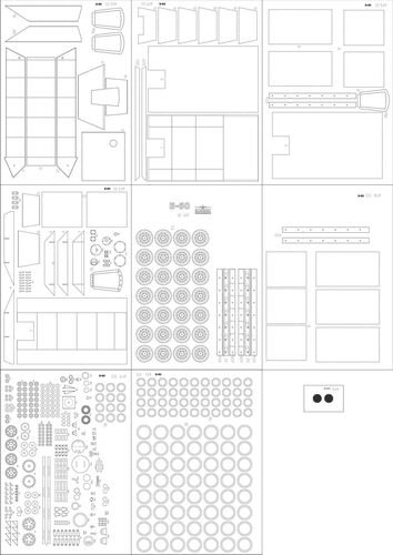 Answer ANG-267-SZK01 Jagdpanzer E-60 - Laser Cut Frames, Details