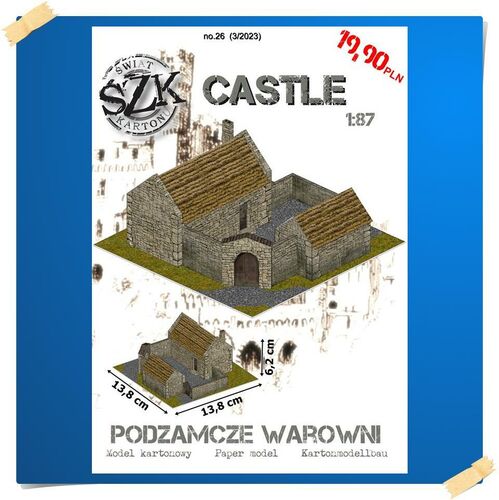 Świat z kartonu SC026 Przedgrodzie warowni