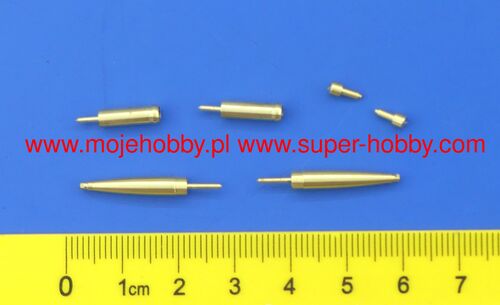 Haliński KA-Barrels-30 Spitfire XVIe - 20mm Metal Barrels (2pcs), 12.7mm With Cover (2pcs)