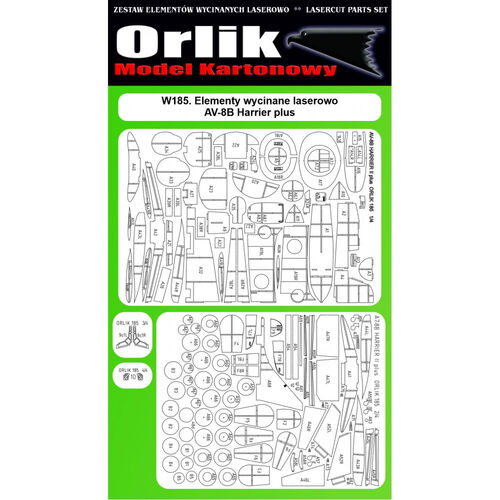 Orlik 185w AV-8B Harrier II PLUS - Laser Cutting Frames