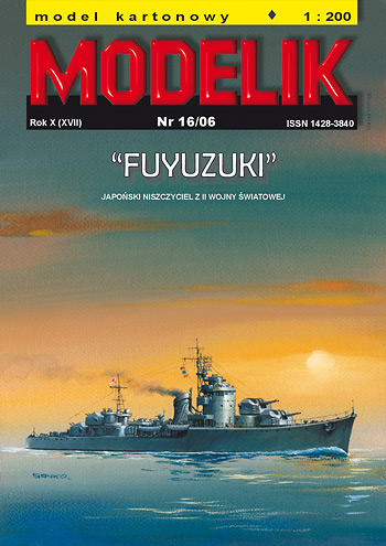 Modelik 16_06 Japan destroyer FUYUZUKI