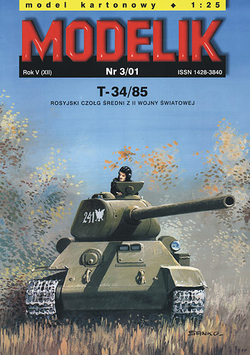 Modelik 03_01 T-34/85 RUSSIAN MEDIUM TANK FROM W.W. 2ND