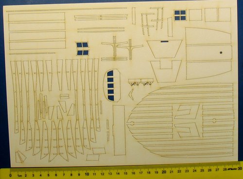 WAK LAS1507 Zestaw elementów wyciętych laserowo do Saettia